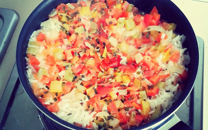 Recette Risotto aux poivrons et tomates pas chère > Cuisine Étudiant