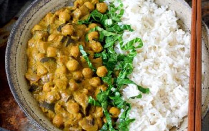 Recette Curry revisité aux pois chiches économique > Cuisine Étudiant
