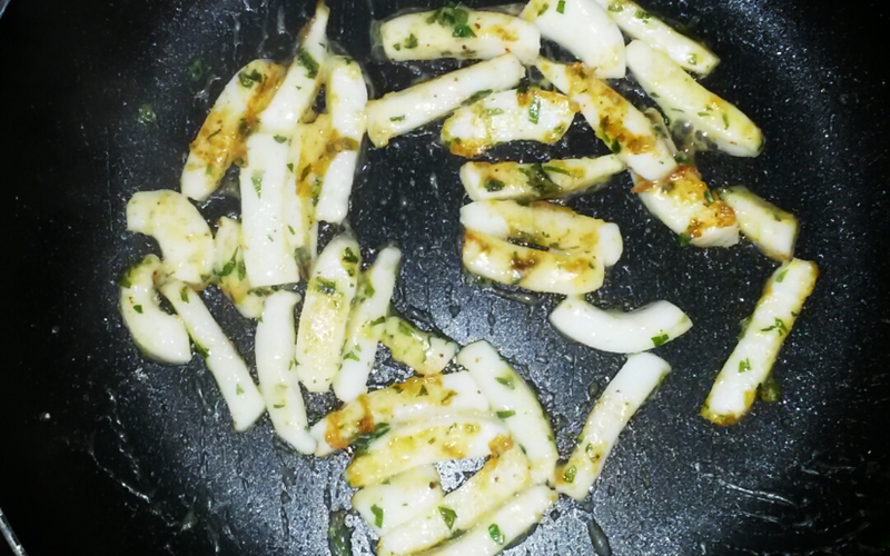 Recette Calamar à la persillade économique et rapide > Cuisine Étudiant