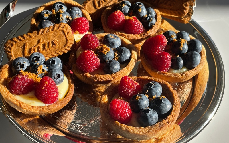 Recette Tartelette fruits rouge et spéculoos pas chère > Cuisine Étudiant