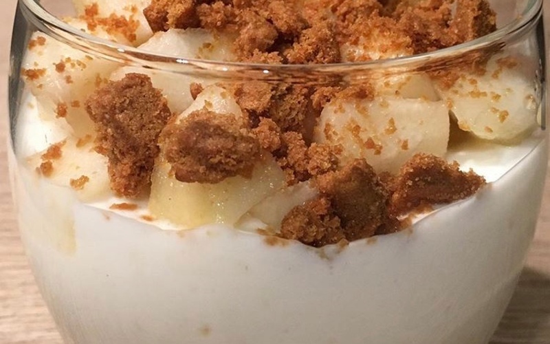 Recette Verrine fromage blanc-poire-spéculoos pas chère et instantané ...