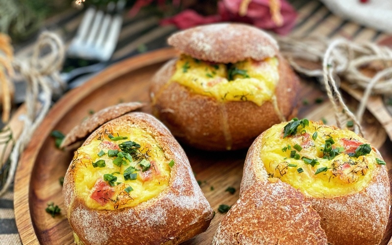 Recette Pain de campagne farci pas chère et facile > Cuisine Étudiant