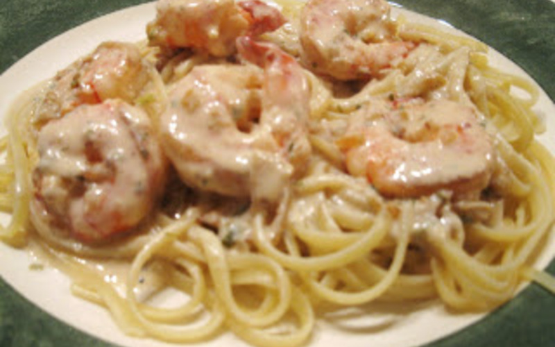 Recette Pâtes aux scampis sauce Boursin économique et express > Cuisine ...
